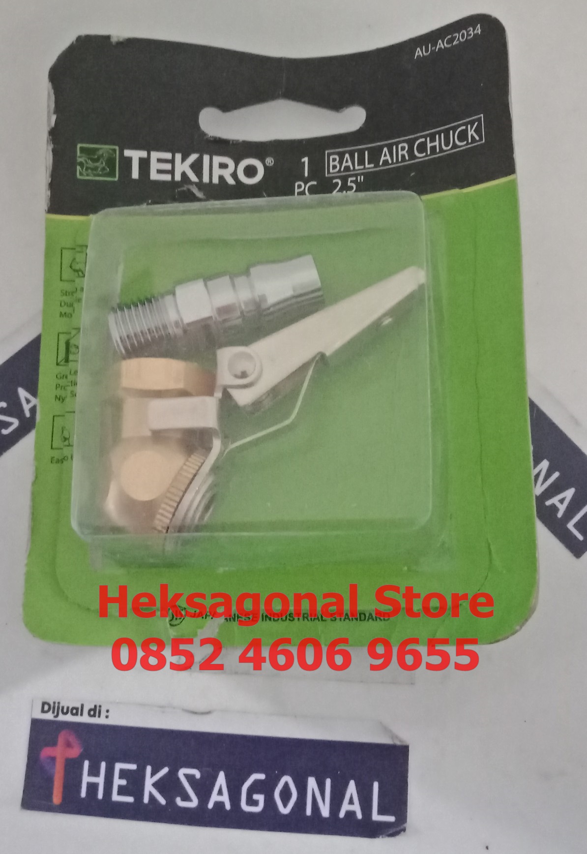 Isian angin Tekiro model keong Ball Balikpapan | HEKSAGONAL